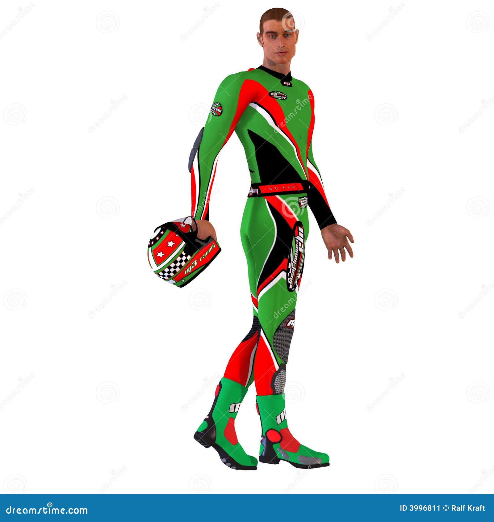 3D Racer stock illustration. Illustration of racing, actions - 3996811