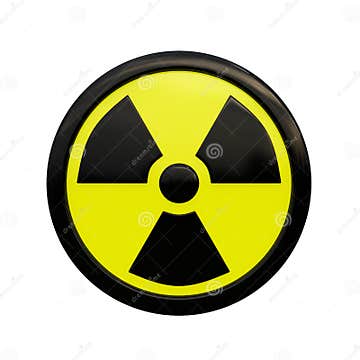 3D Radiation Sign stock illustration. Illustration of nuclear - 14340215