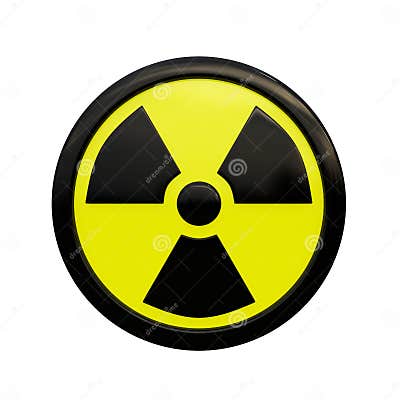 3D Radiation Sign stock illustration. Illustration of nuclear - 14340215