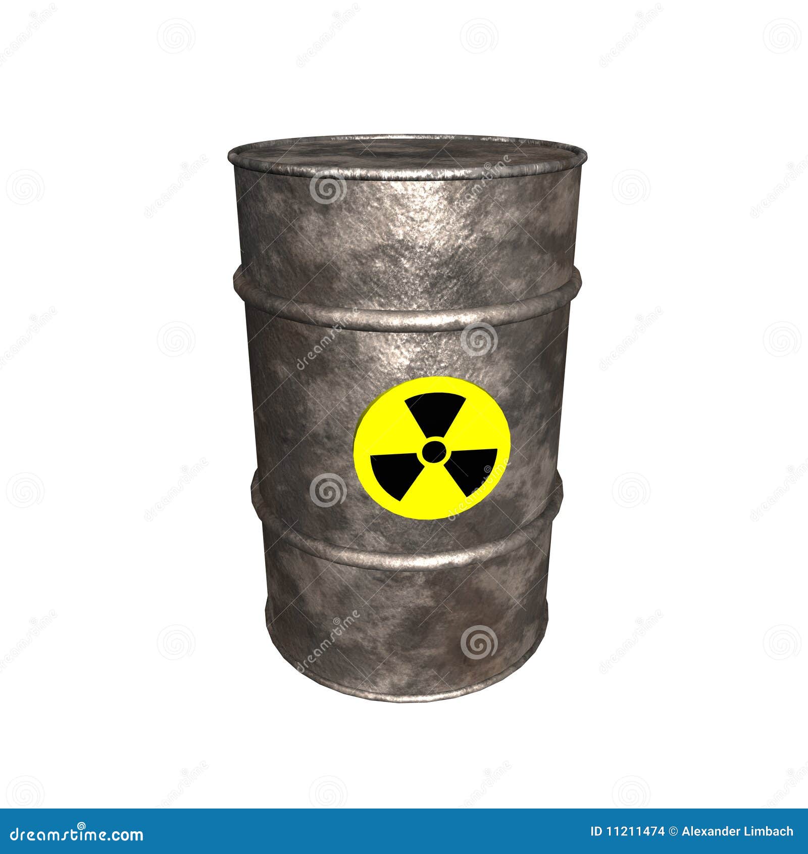 3D Radioactive Barrel stock illustration. Illustration of burn - 11211474