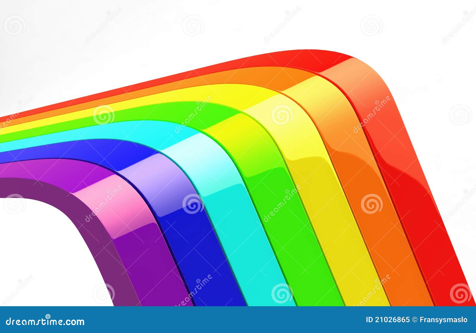 3d Rainbow set stock illustration. Illustration of artistic - 21026865