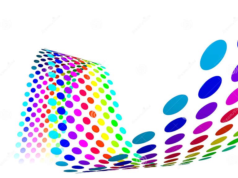 3D Rainbow spots stock illustration. Illustration of dots - 4007094
