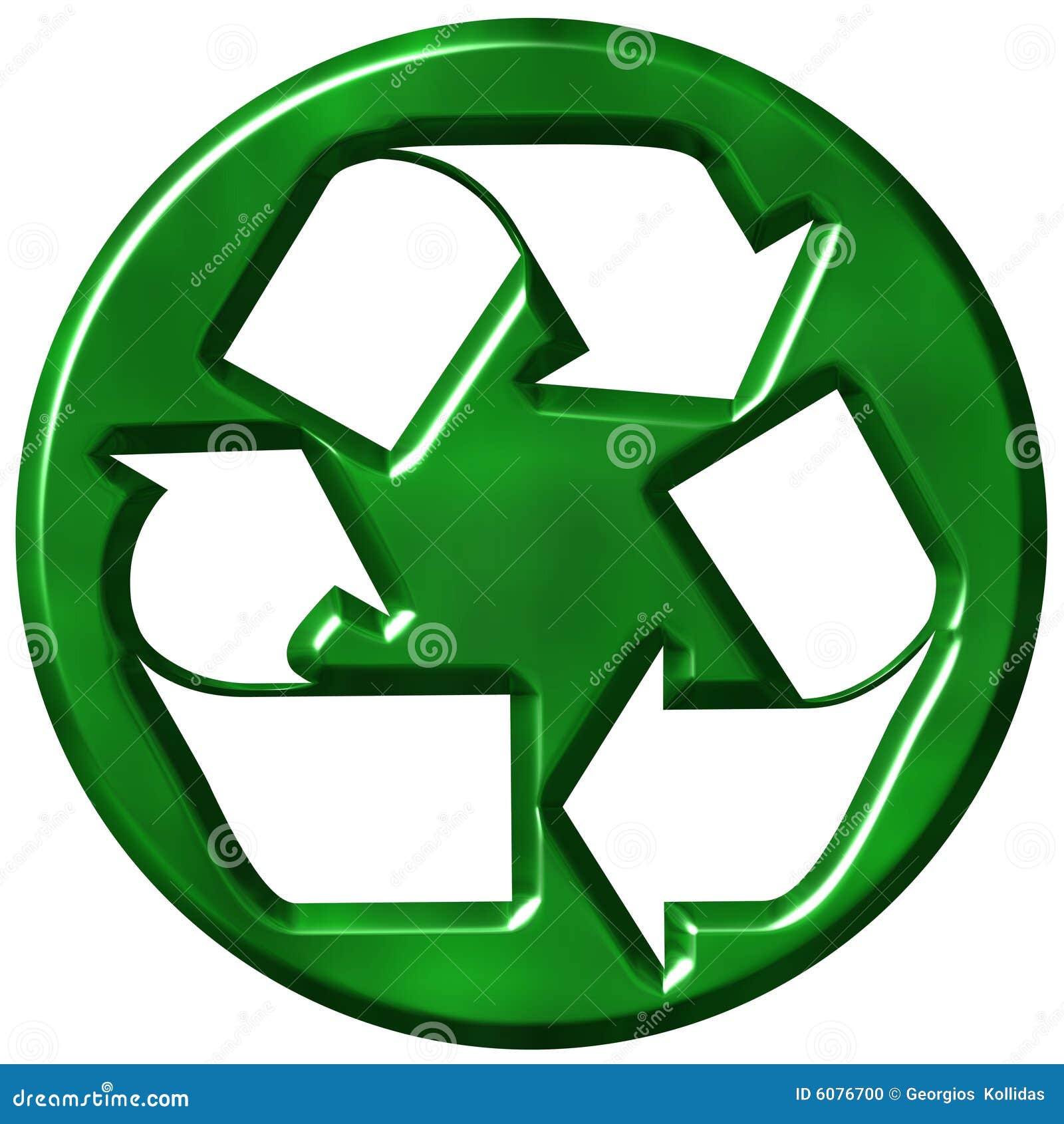 3D Recycling Symbol Stock Photography | CartoonDealer.com #6076700