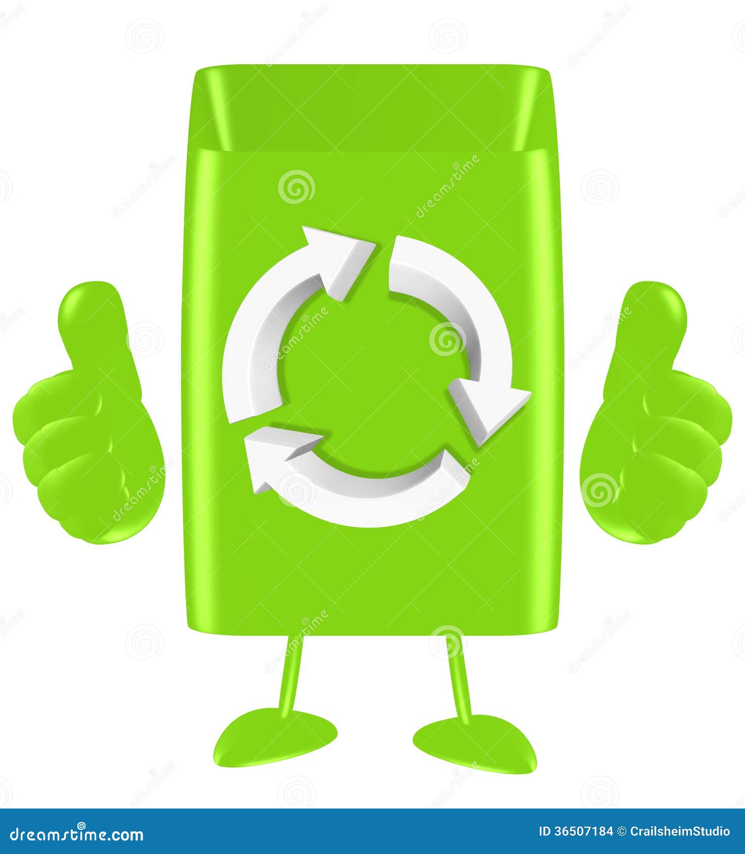 Trash Can Thumbs Up Mascot Vector Cartoon Illustration | CartoonDealer ...