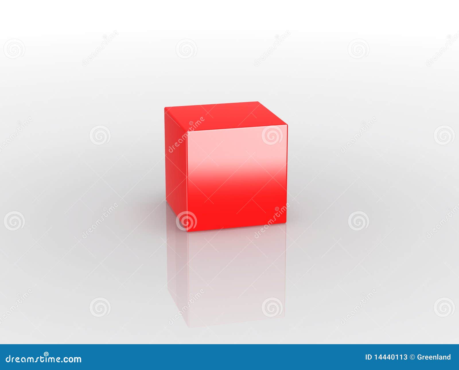 3d - red box stock illustration. Illustration of mirror - 14440113