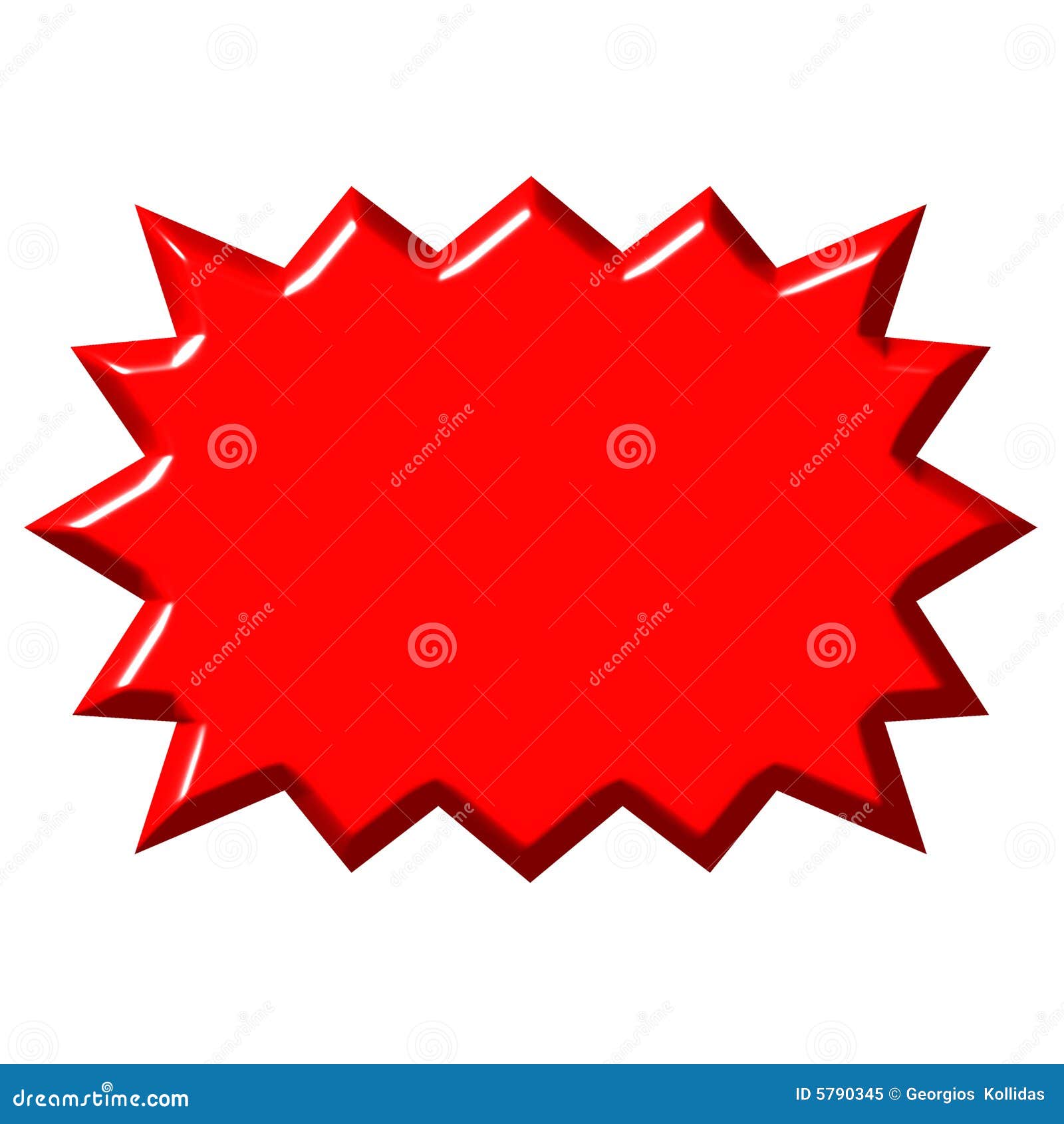 3D Red Burst stock illustration. Illustration of empty - 5790345