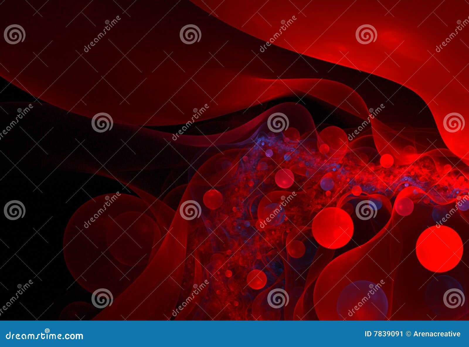 3D Red Cells stock illustration. Illustration of chaotic - 7839091