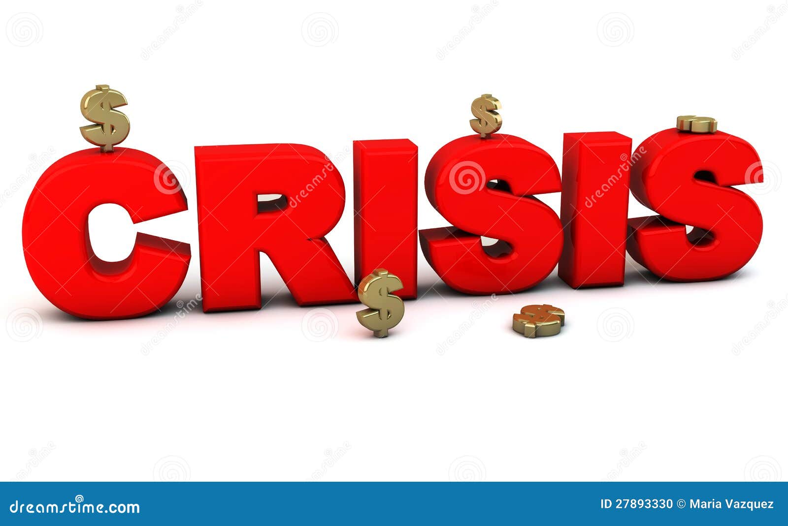 Crisis Word Emergency Problem Trouble Exclamation Point Sphere Royalty ...
