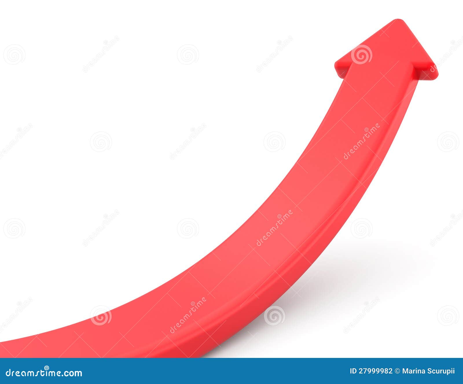 3d Red Growth Arrow Stock Photography - Image: 27999982