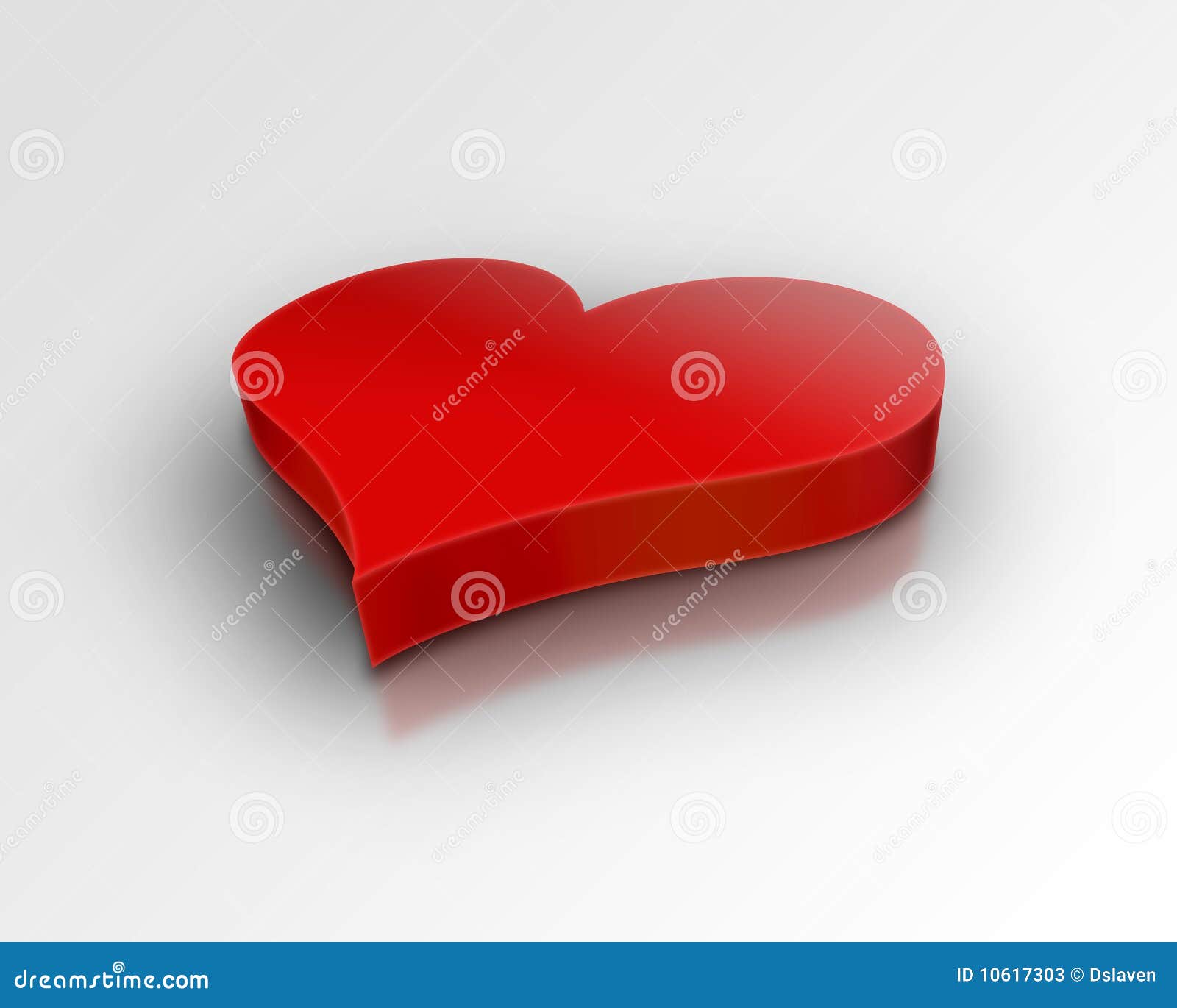 3d red heart stock illustration. Illustration of heartbeat - 10617303