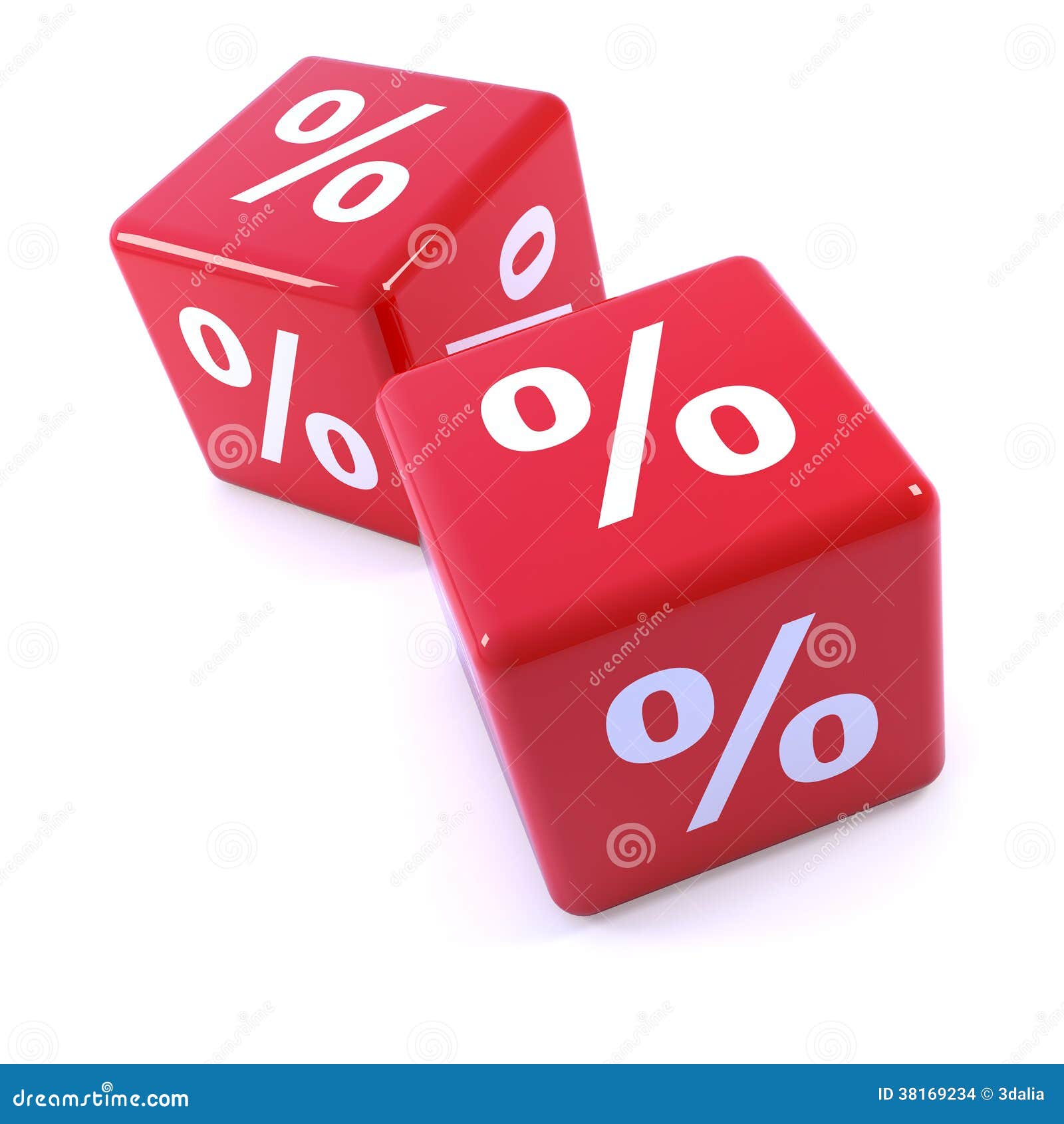 3d Red percentage dice stock illustration. Illustration of game - 38169234