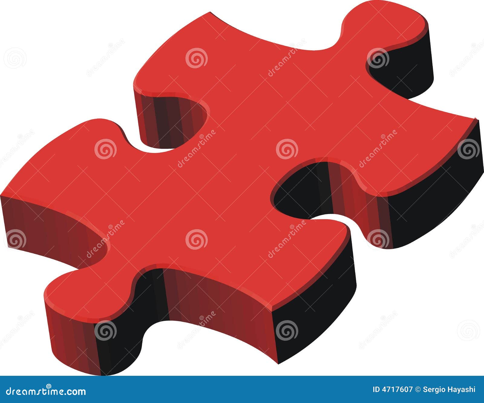 3d Puzzle Piece Vector