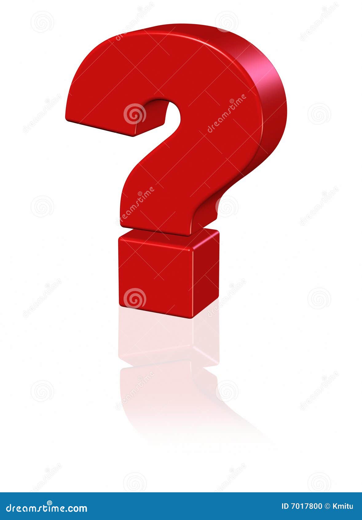 3d Red Question Mark