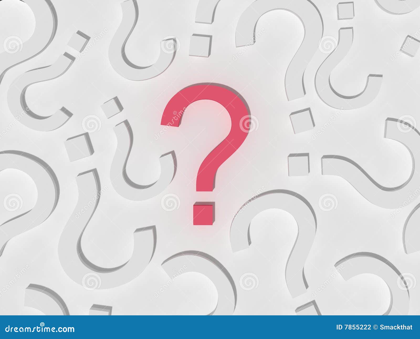 3d Red Question Sign Field stock illustration. Illustration of business ...