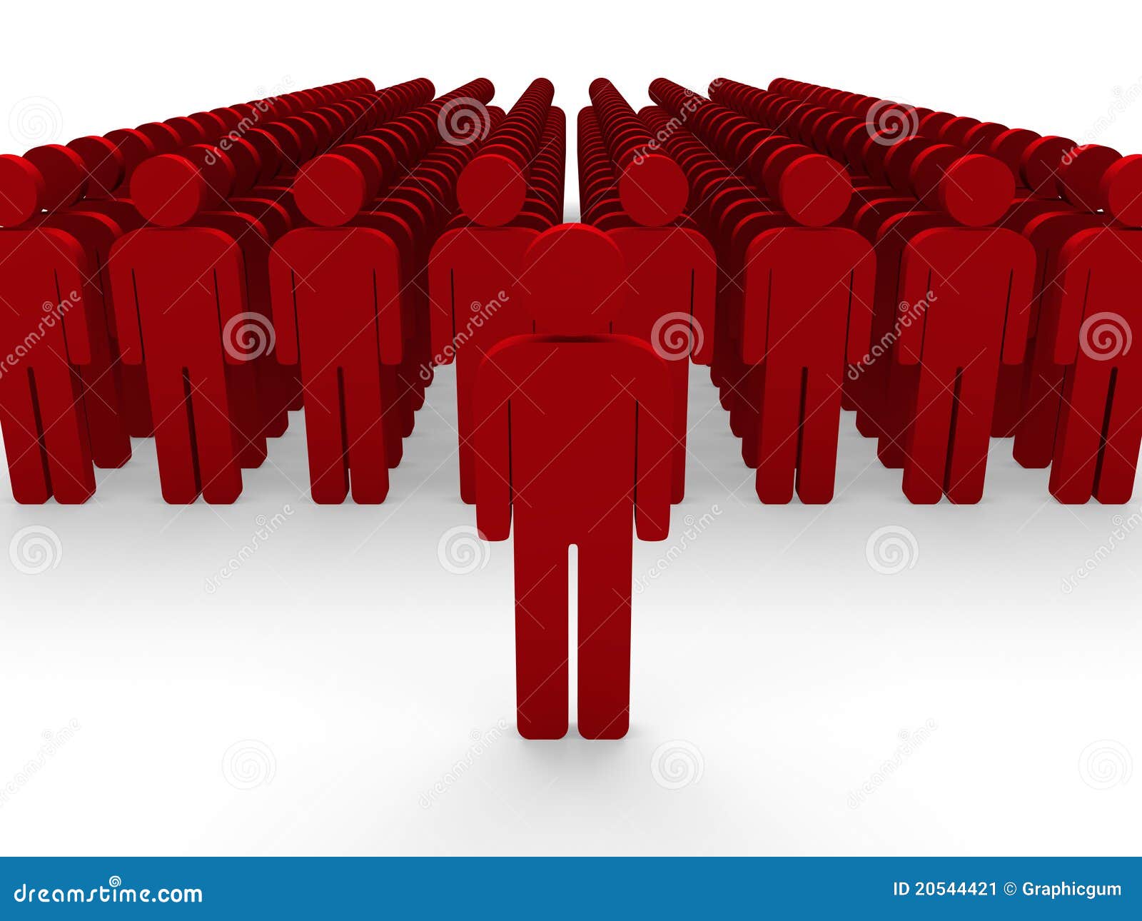 3d red team group stock illustration. Illustration of distinguish ...