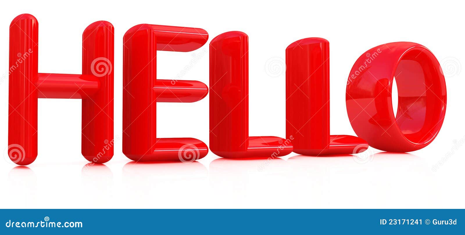 3d red text hello stock illustration. Illustration of monitor - 23171241