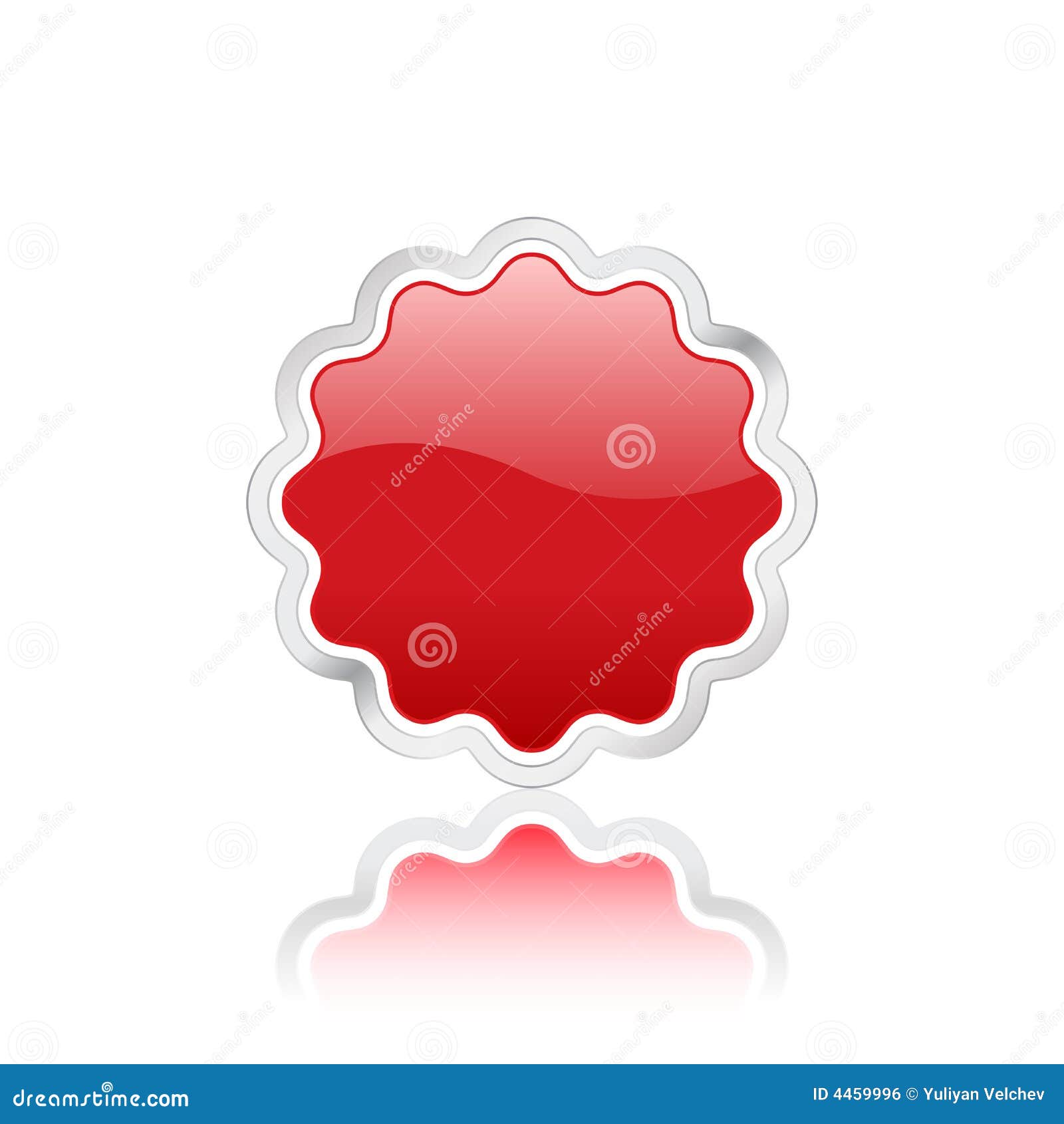 3D red vector badge stock vector. Illustration of blueprint - 4459996