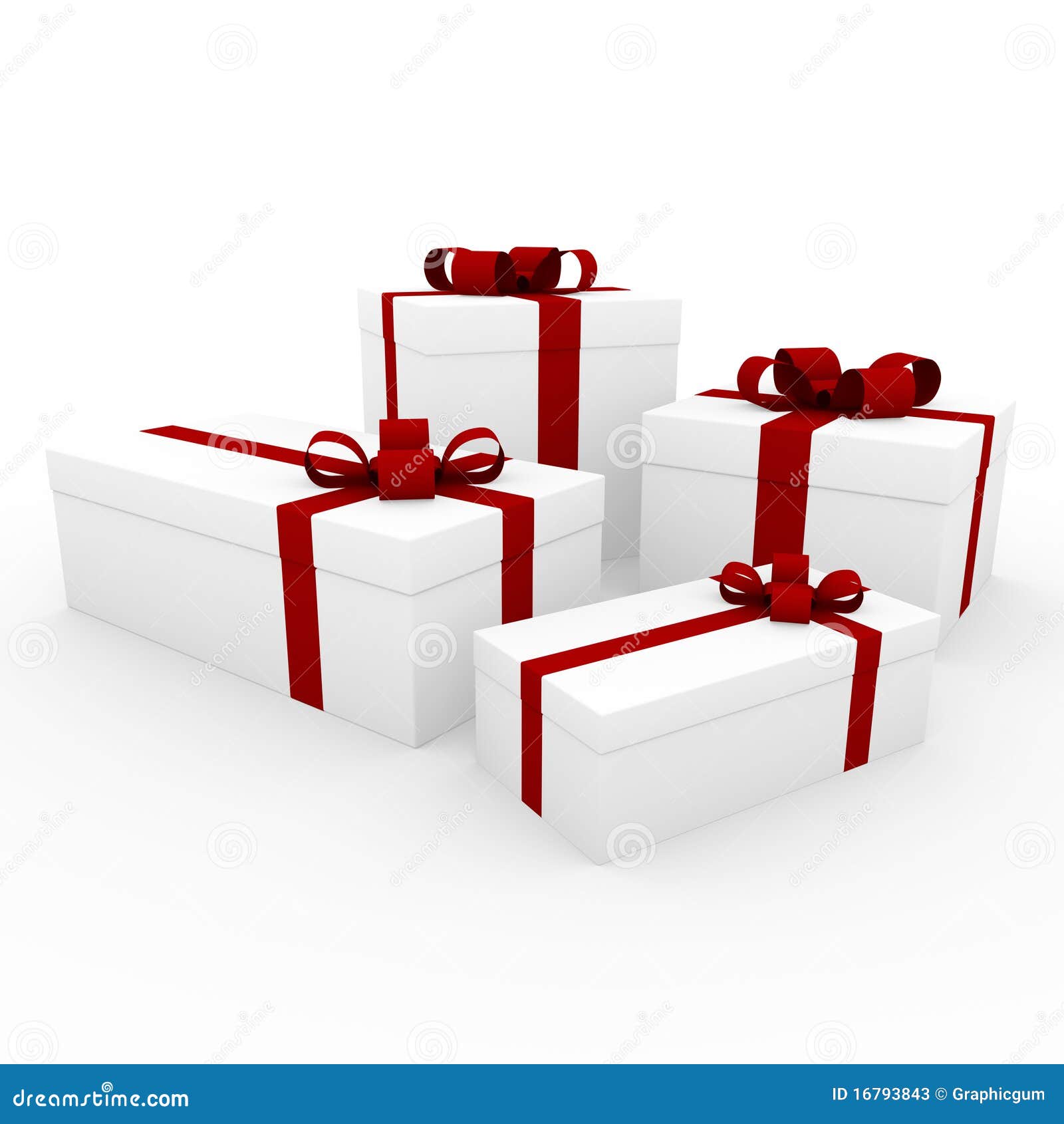 3d red white gift box stock illustration. Illustration of background ...