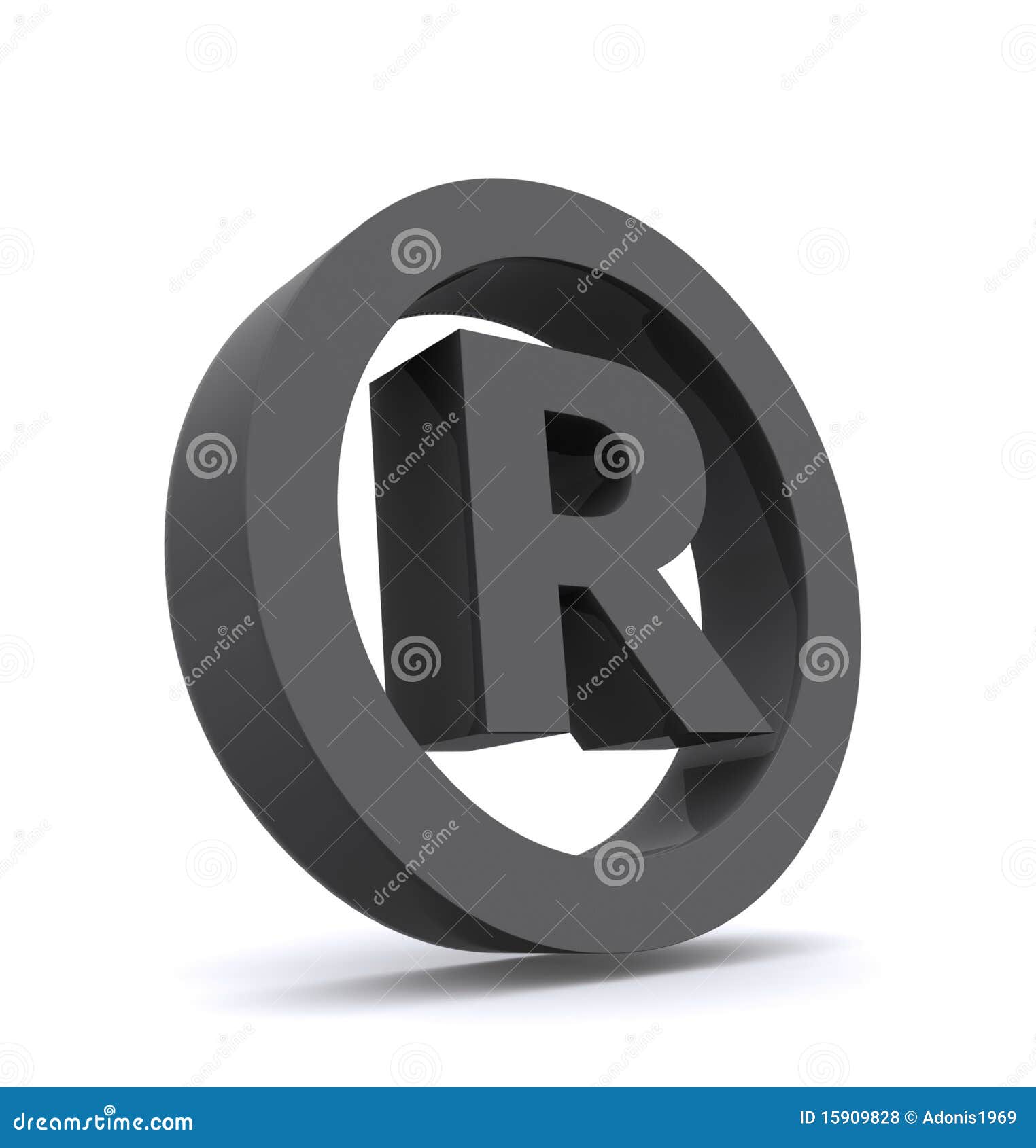 3D registered mark stock illustration. Illustration of circle - 15909828