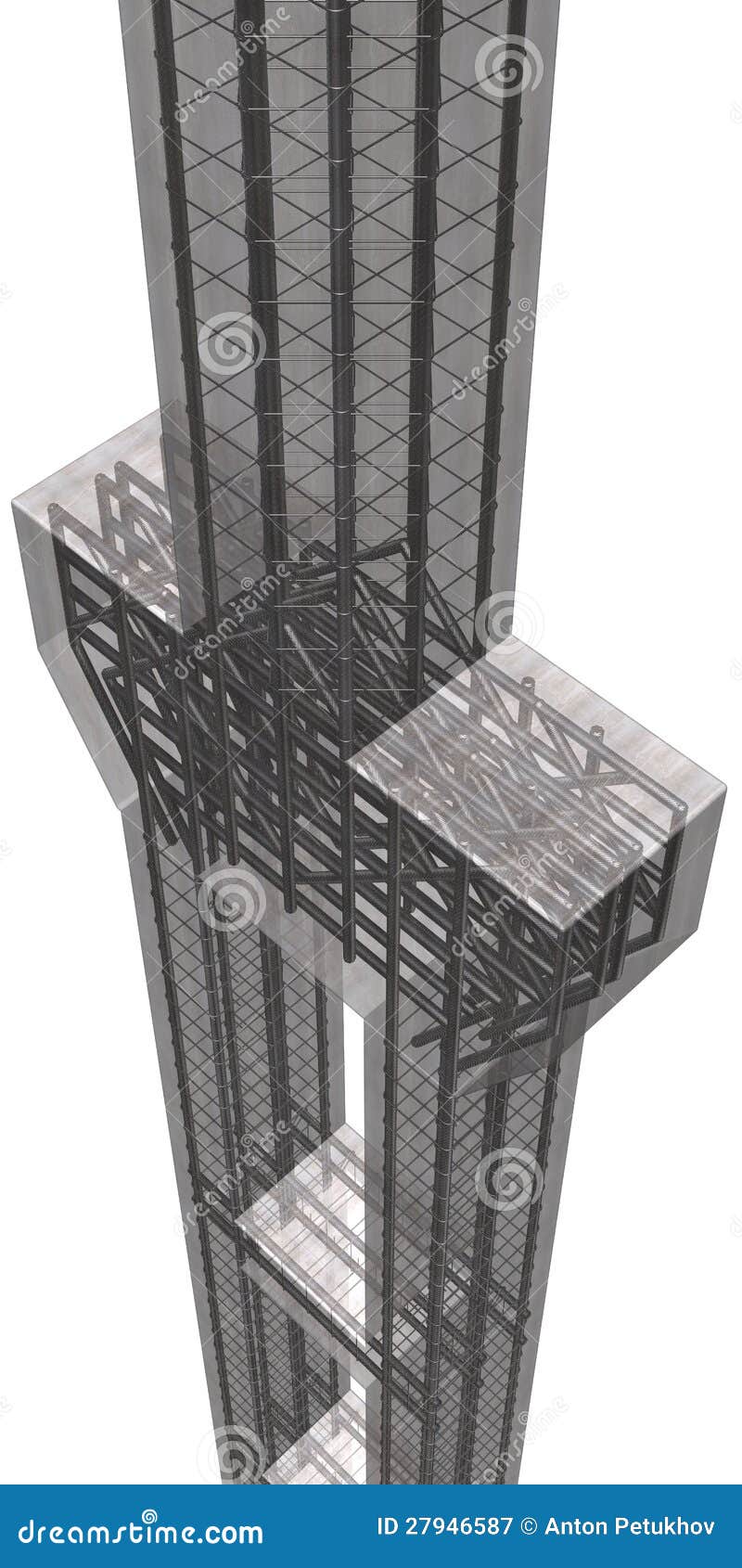 3d reinforced structure stock illustration. Illustration of rigid ...