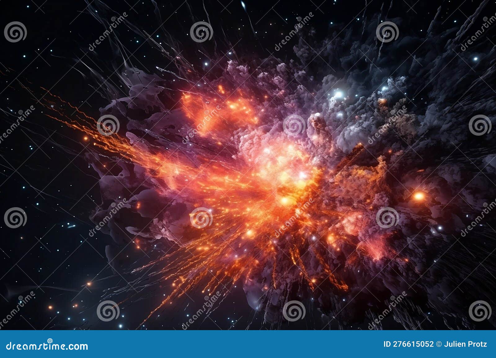3d Render Abstract Deep Space Background with Cosmic Dust Clouds and ...
