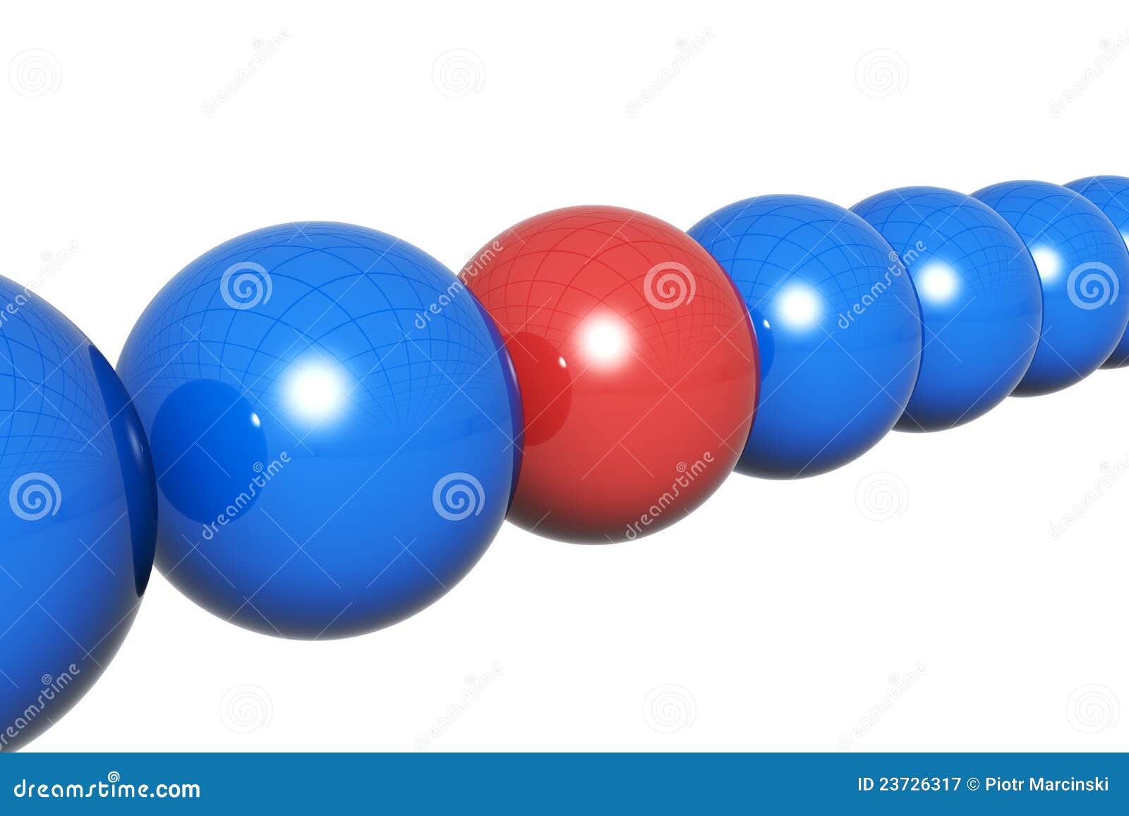 3d render of balls in row stock illustration. Illustration of ...