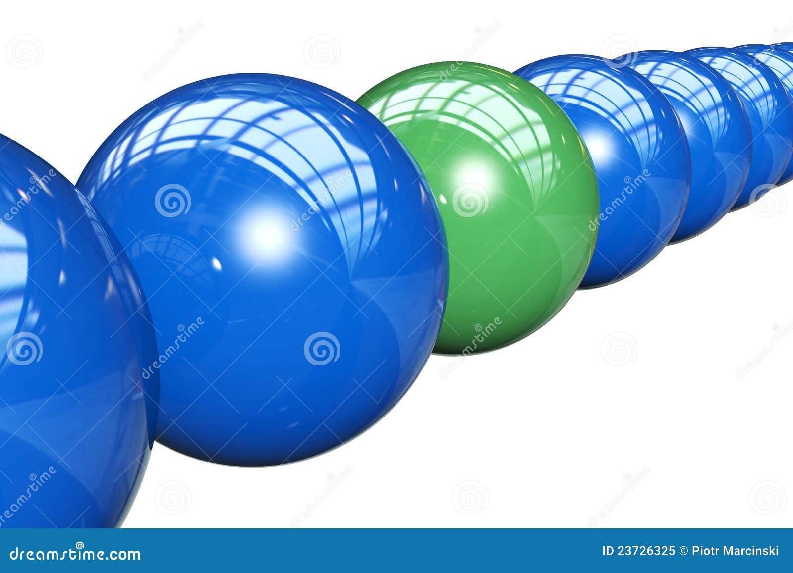 3d render of balls in row stock illustration. Illustration of ball ...