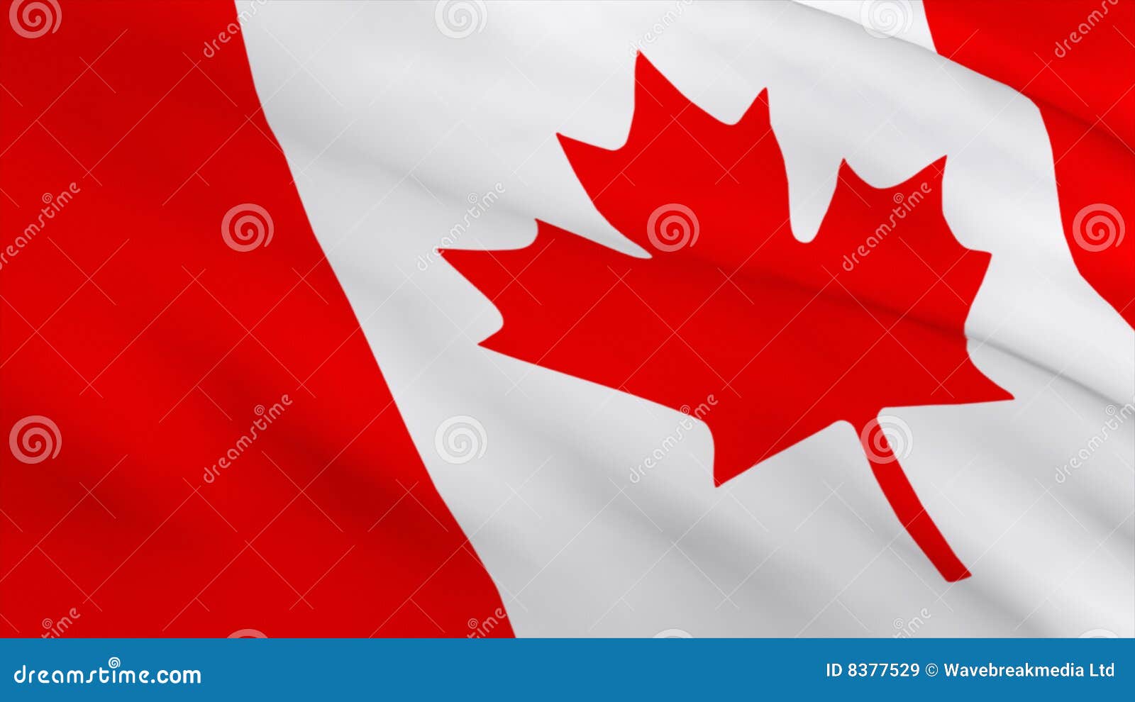 3d Render of a Canadian Flag Stock Illustration - Illustration of ...