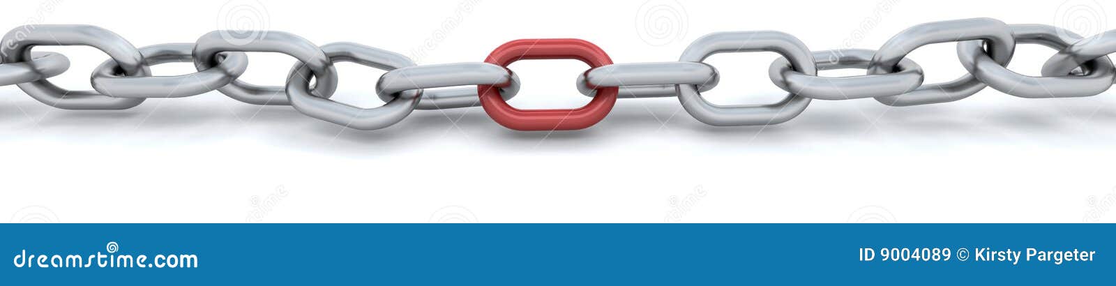 3d render of a chain stock illustration. Illustration of union - 9004089