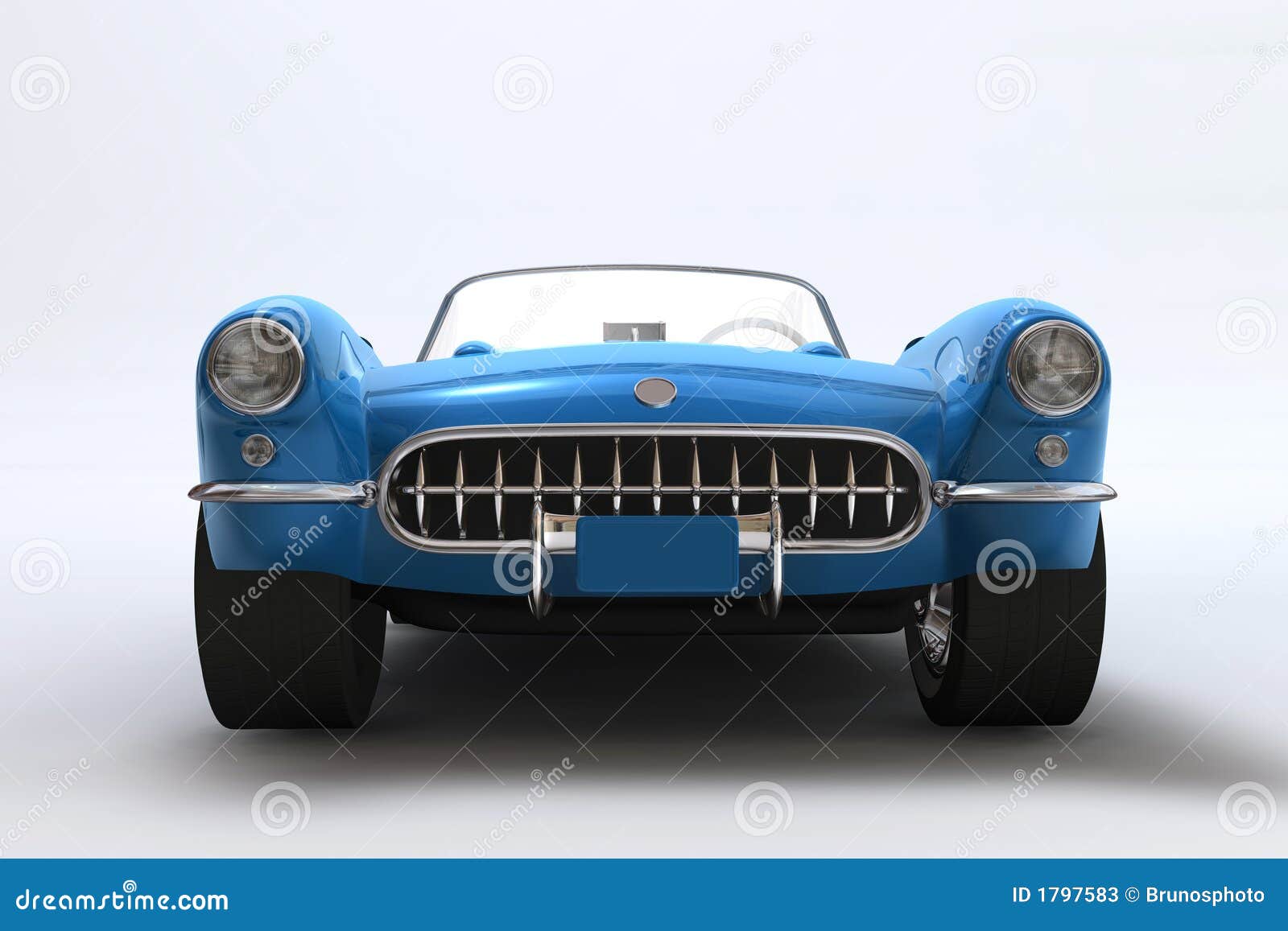 1957 Chevy Cartoon Illustration | CartoonDealer.com #133157528