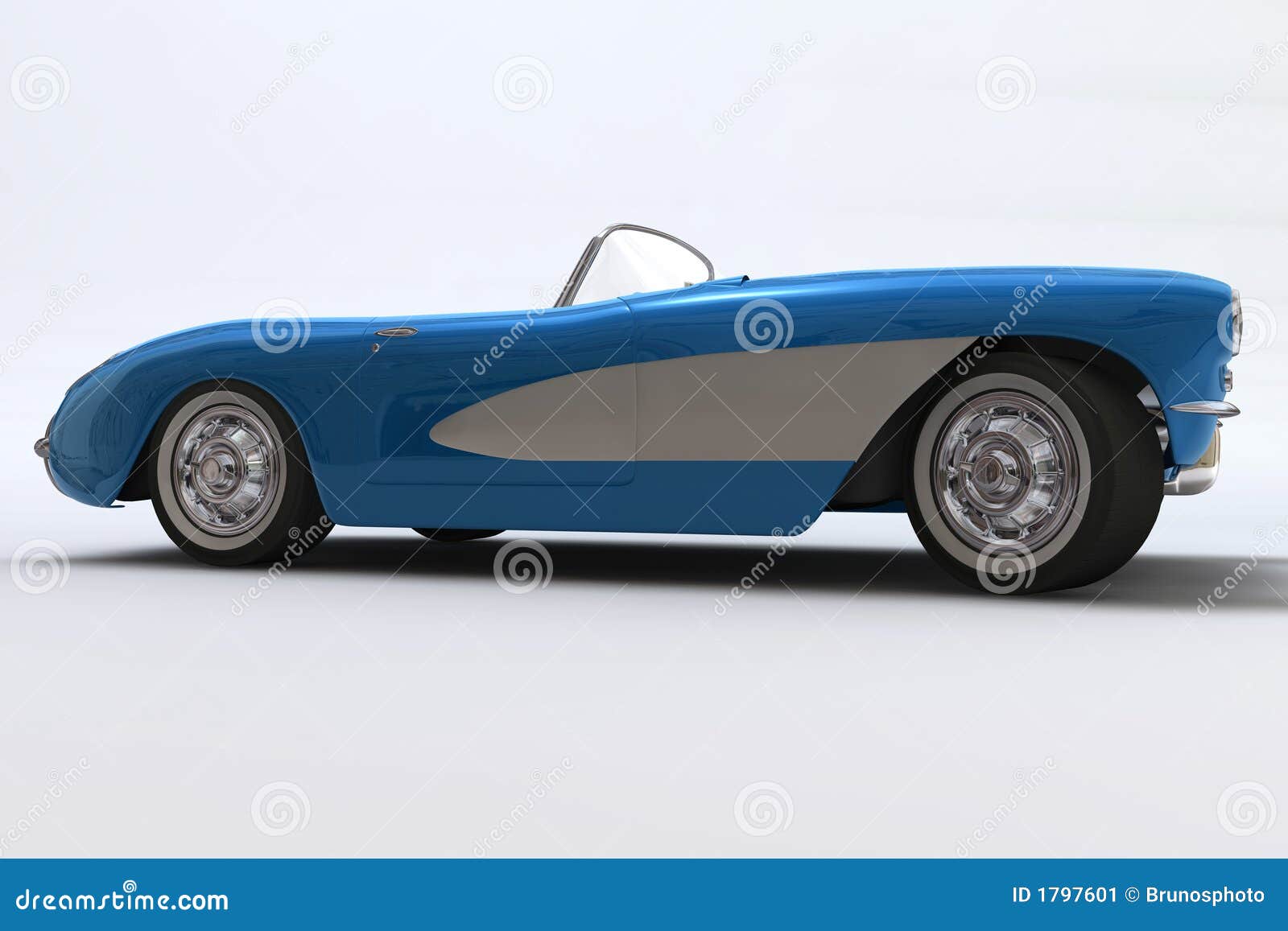 1957 Chevy Cartoon Illustration | CartoonDealer.com #133157528