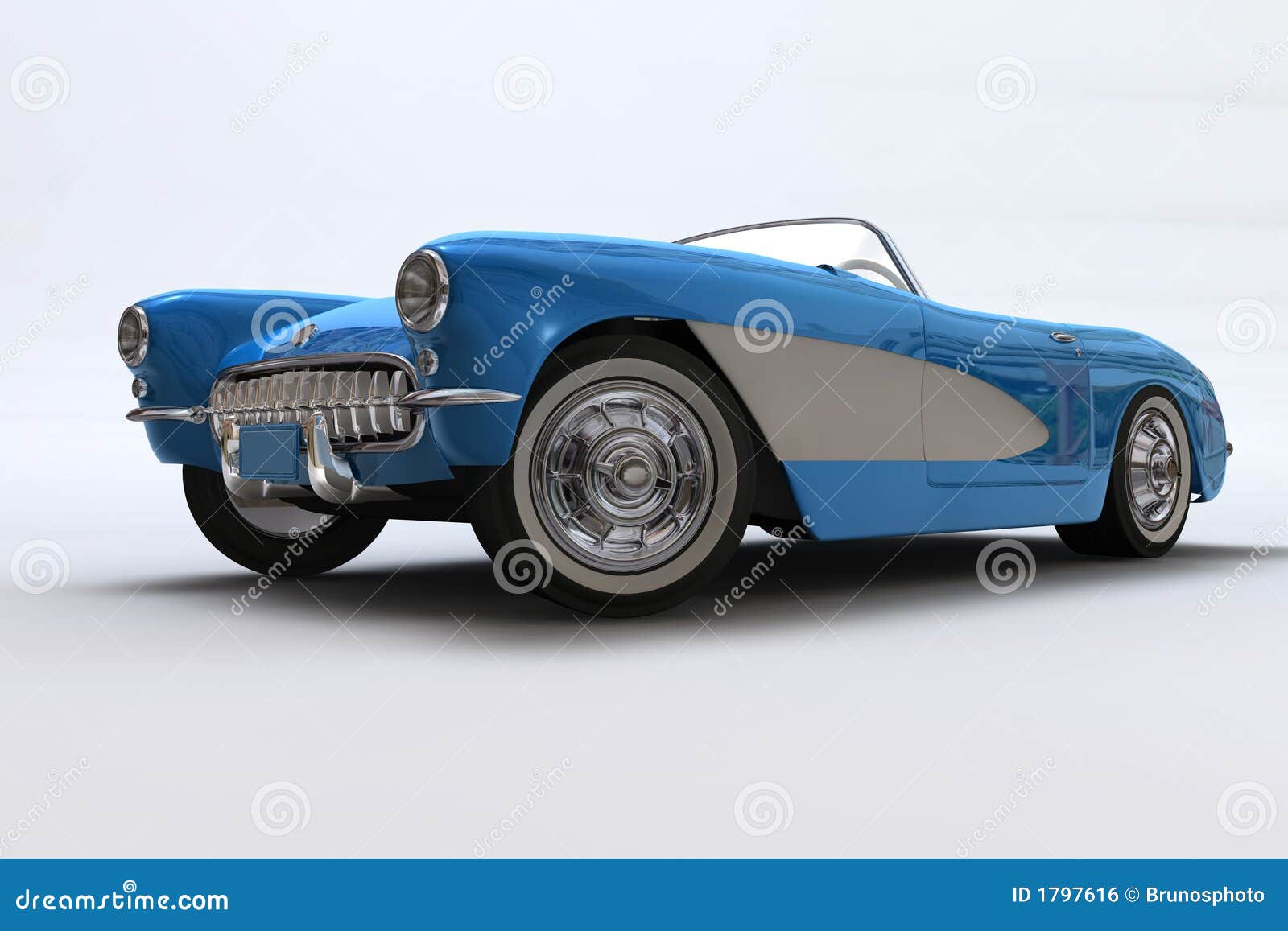 1957 Chevy Cartoon Illustration | CartoonDealer.com #133157528