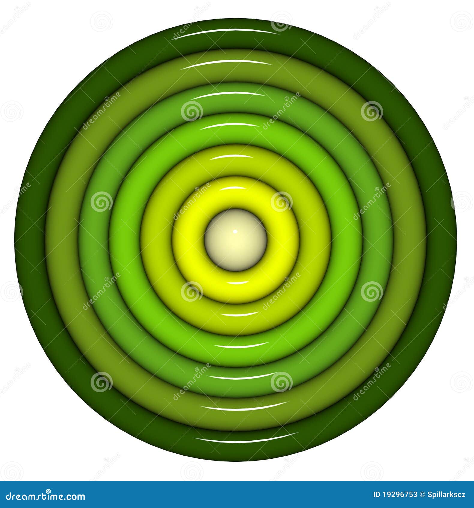 3d Render of Circular Tubes in Green Stock Illustration - Illustration ...