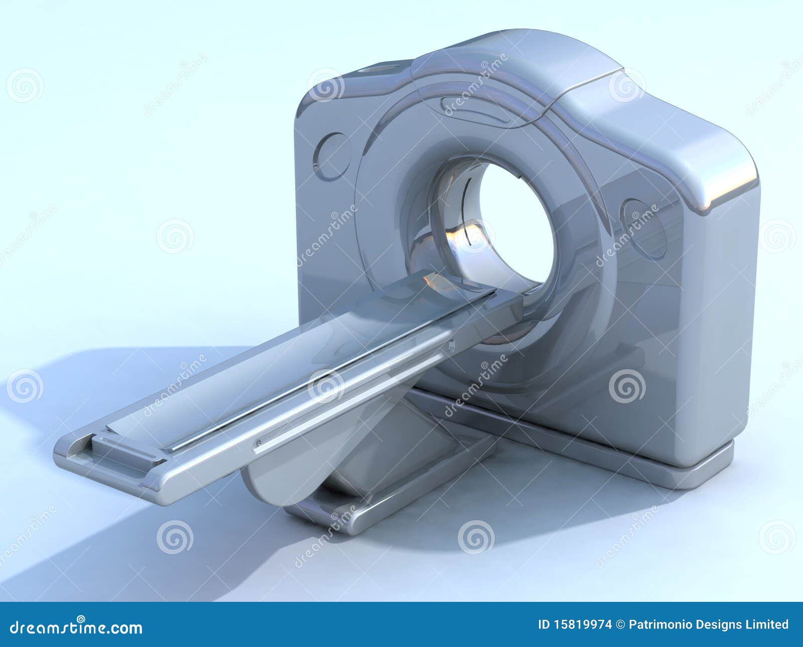 3d Render Computed Medical Tomography MRI Scan Of Human Brain Over ...