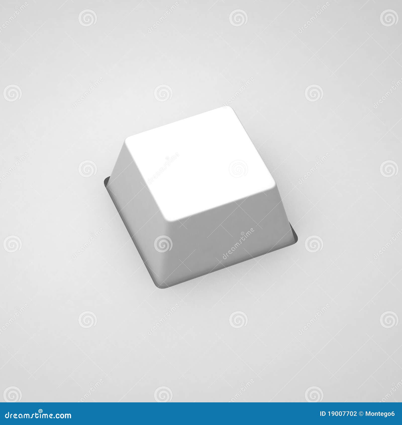 3d Render of Empty Keyboard Button Stock Illustration - Illustration of ...