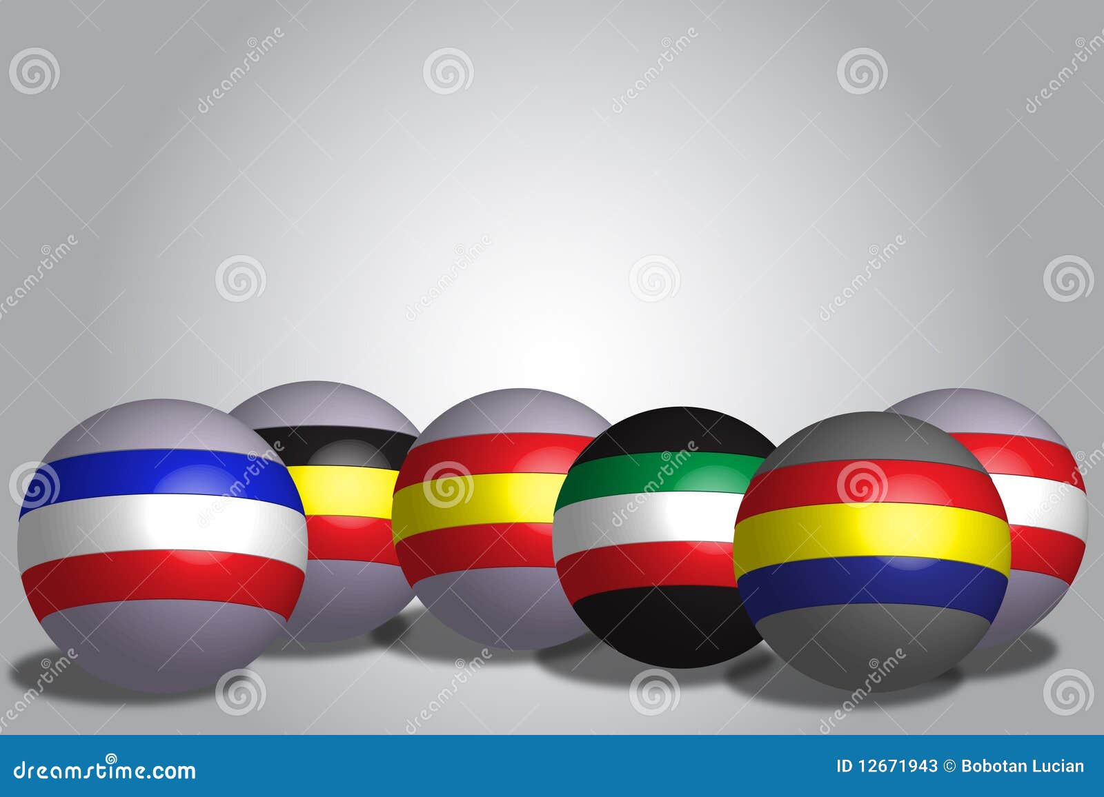 Globe Flags Of Sovereign Union State Clipart Vector Illustration ...