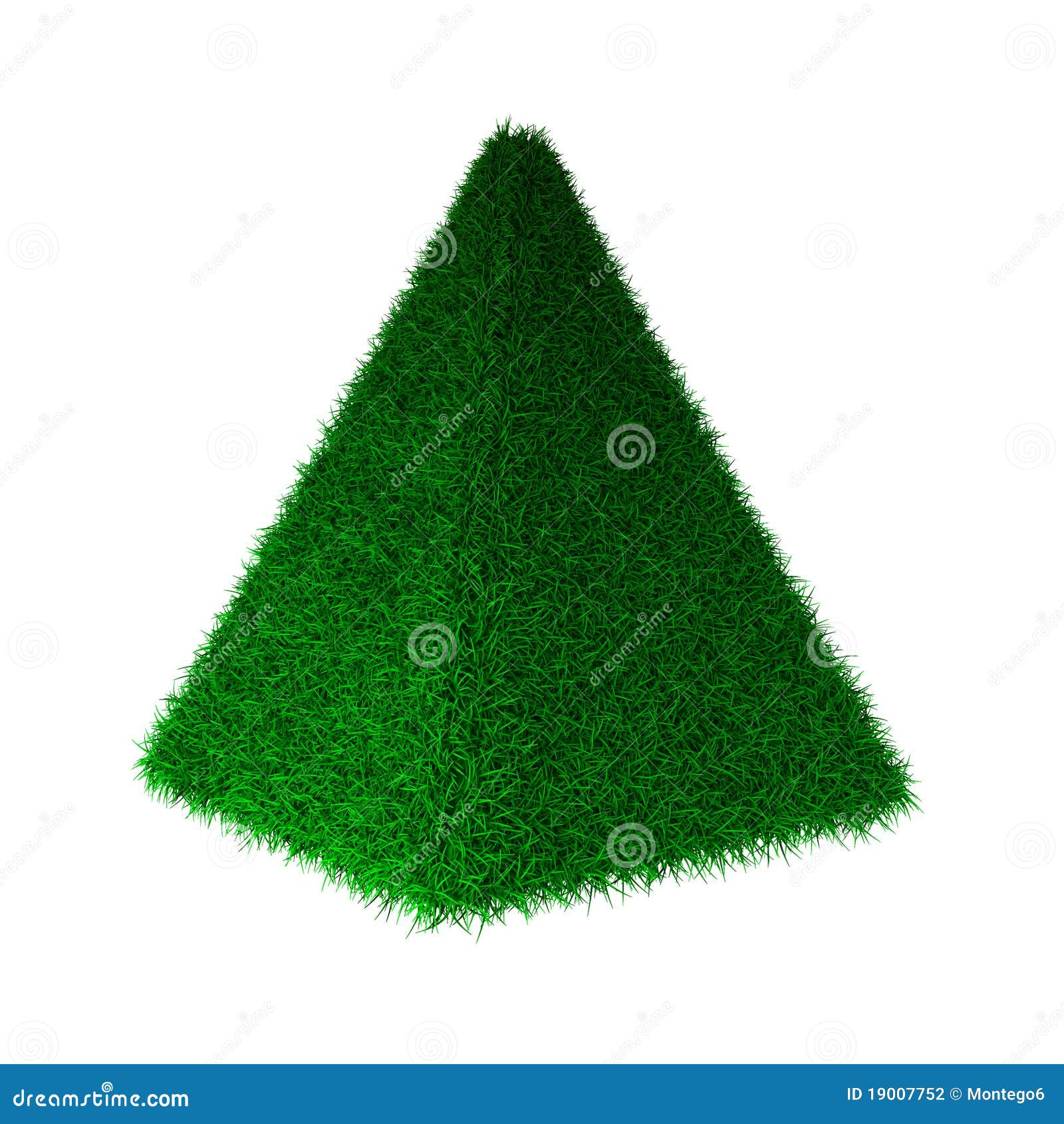 3d Render of Grass Pyramide Stock Illustration - Illustration of clean ...