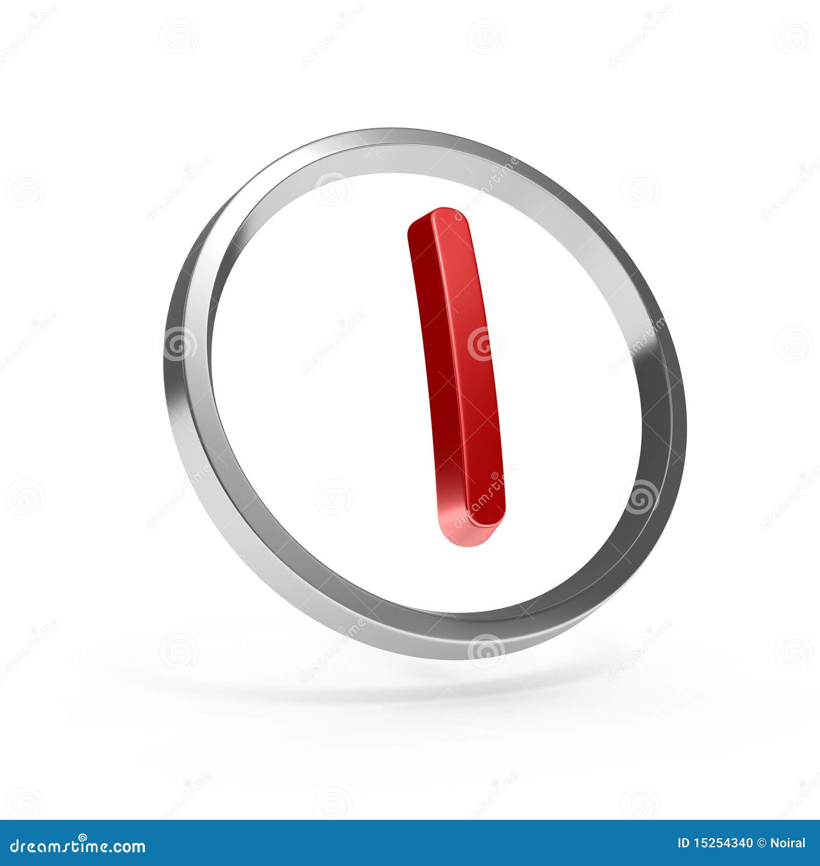 3D render I symbol stock illustration. Illustration of circle - 15254340