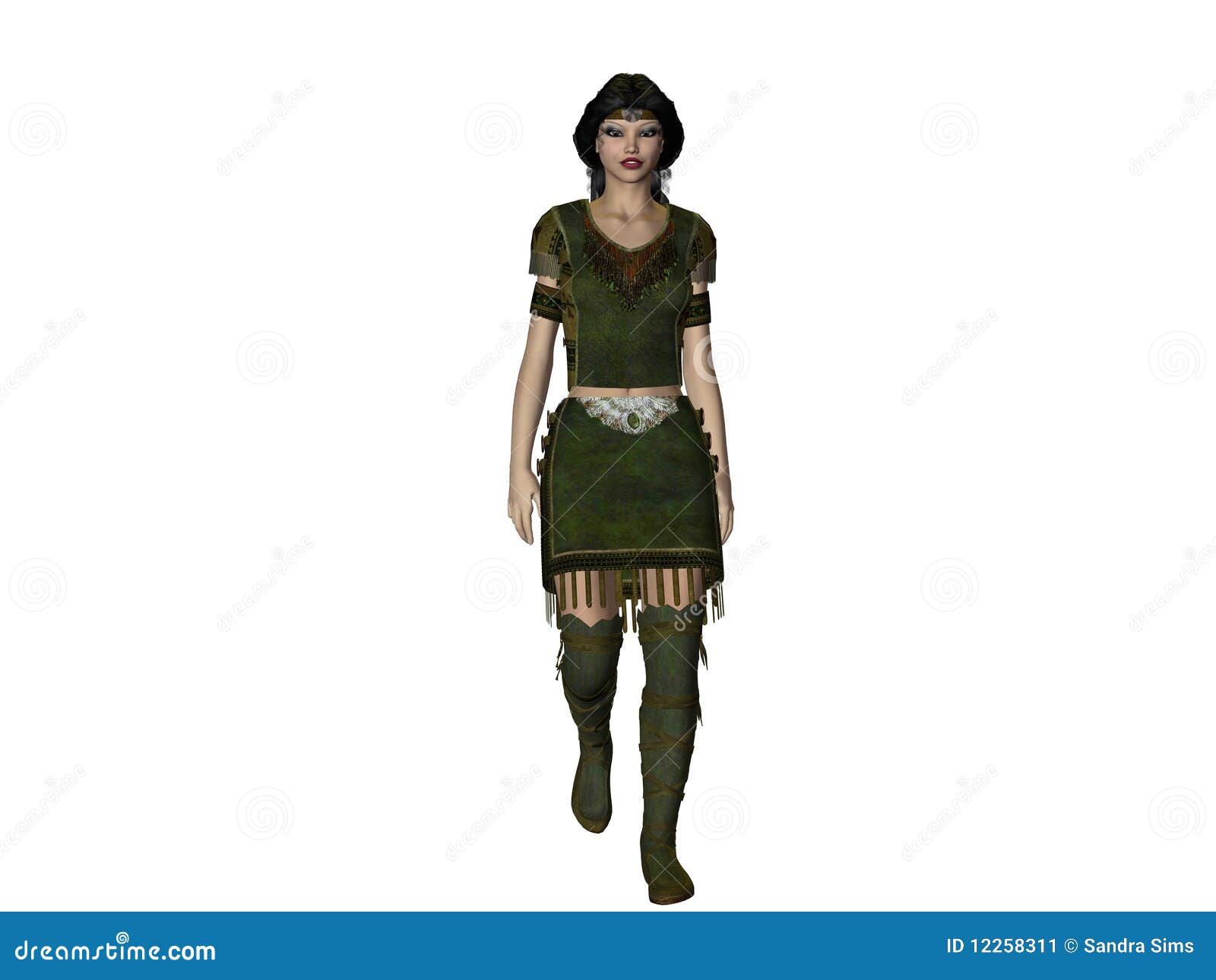 3D Render Indian Woman Royalty-Free Stock Photo | CartoonDealer.com ...