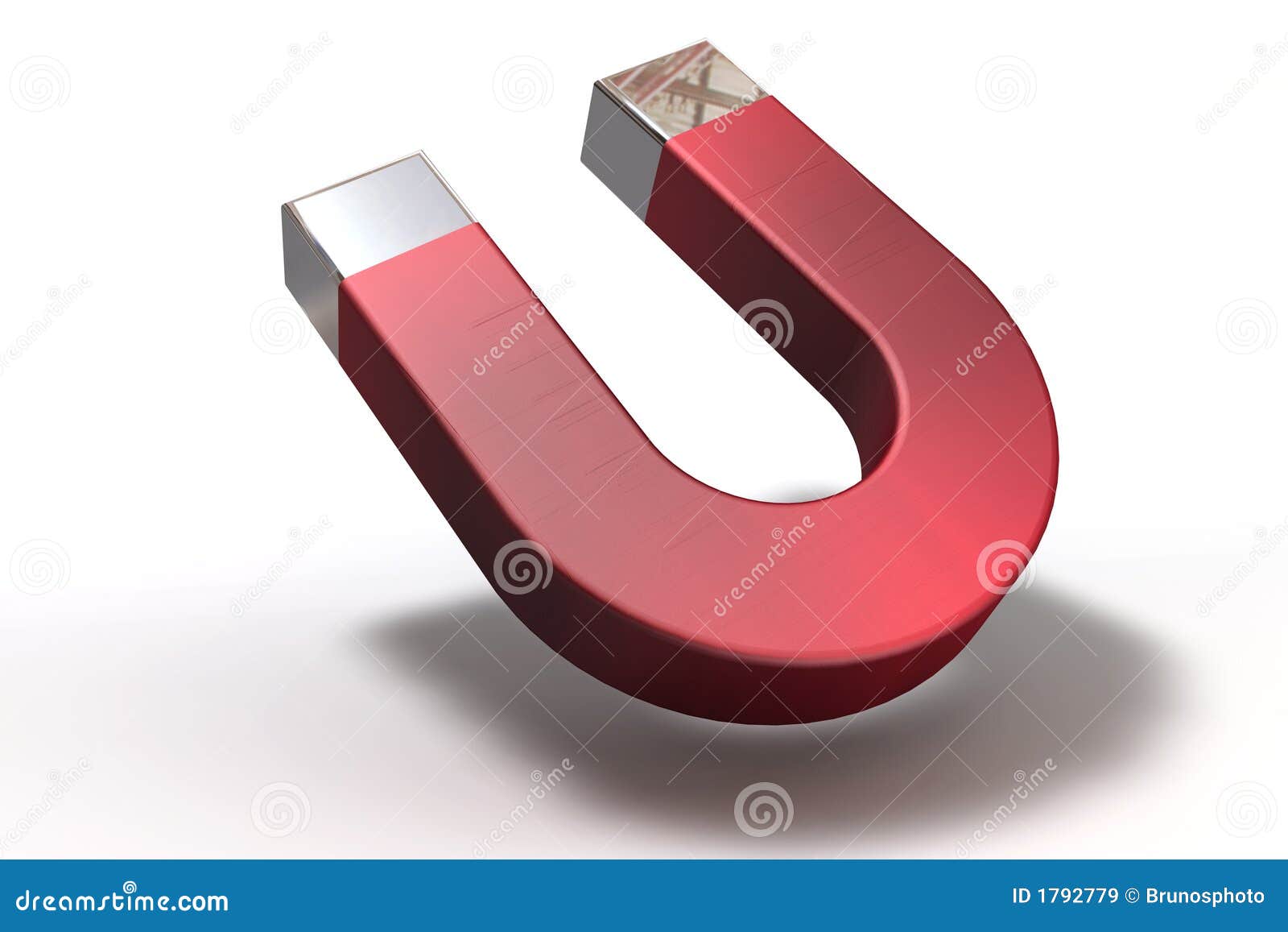 A 3D render of a magnet stock illustration. Illustration of conceptual ...