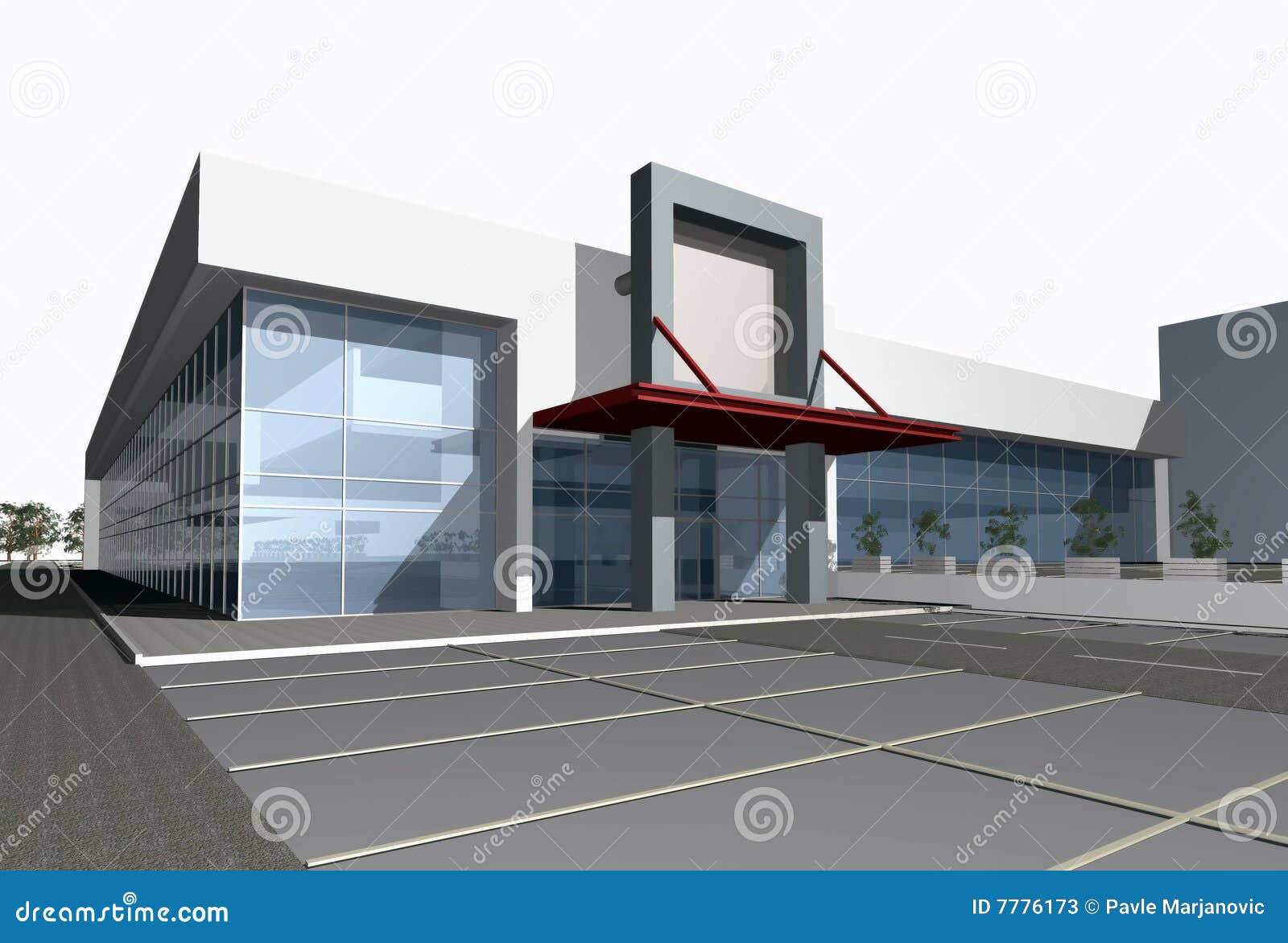 Big Business Center Cutaway Corporate Office Building Inside And ...