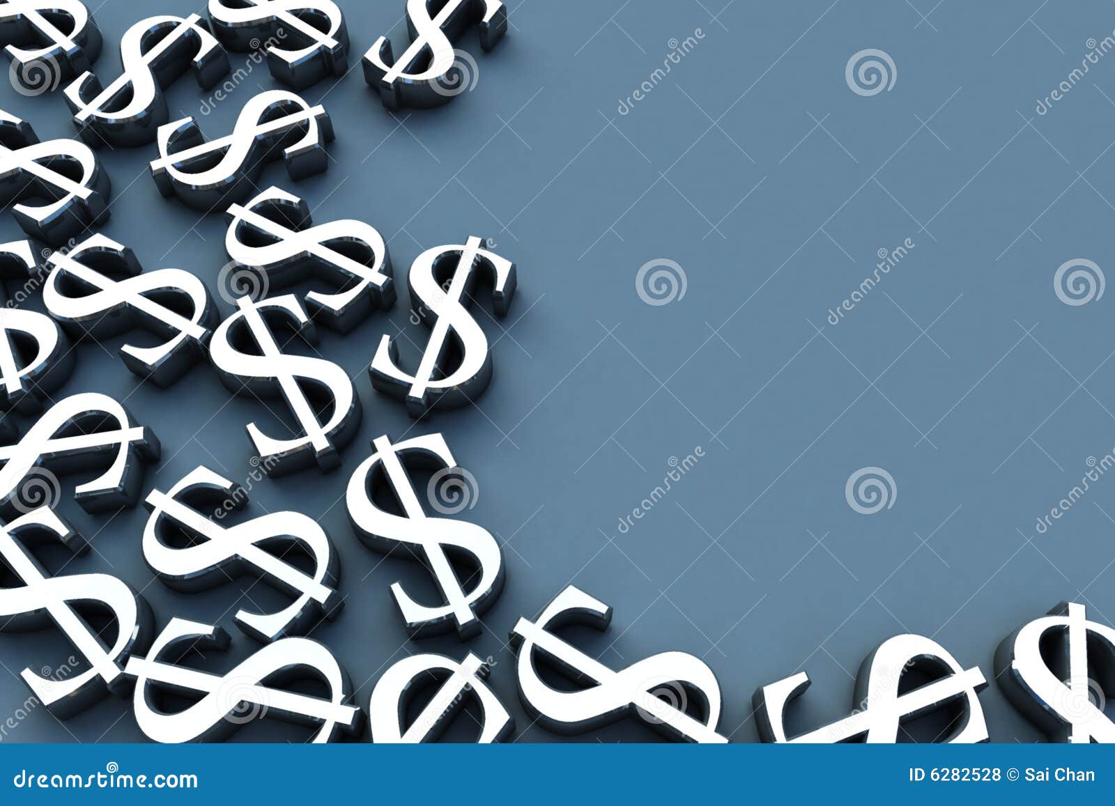 3D Render Money Signs stock illustration. Illustration of icon - 6282528