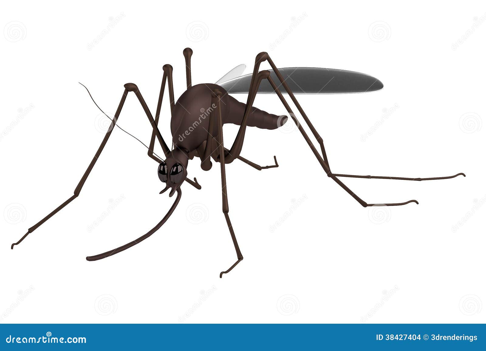 3d render of mosquito stock illustration. Illustration of realistic ...