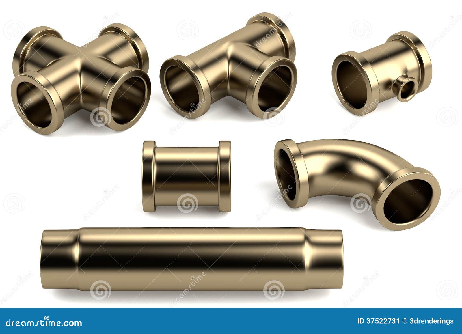 3d render of pipes stock illustration. Illustration of plummer - 37522731
