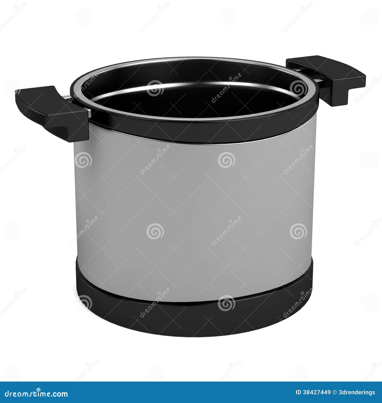 3d render of pot stock illustration. Illustration of cooker - 38427449