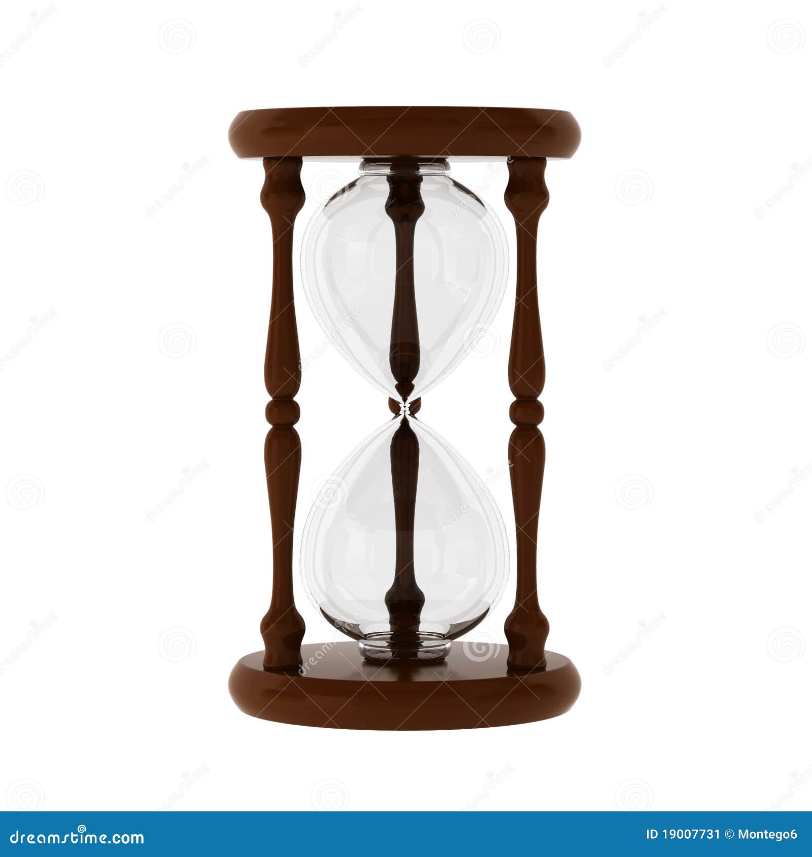 3d render of sand watch stock illustration. Illustration of hourglass ...