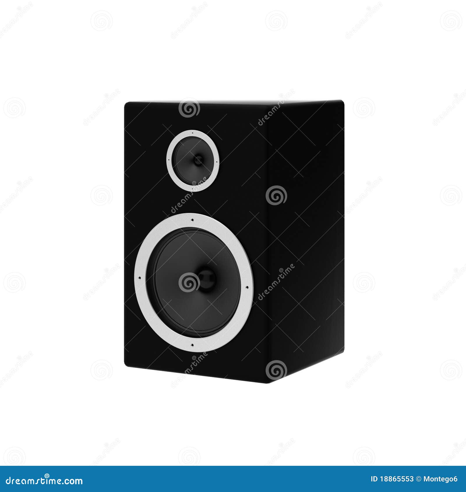 3d render of speaker stock illustration. Illustration of reflection ...