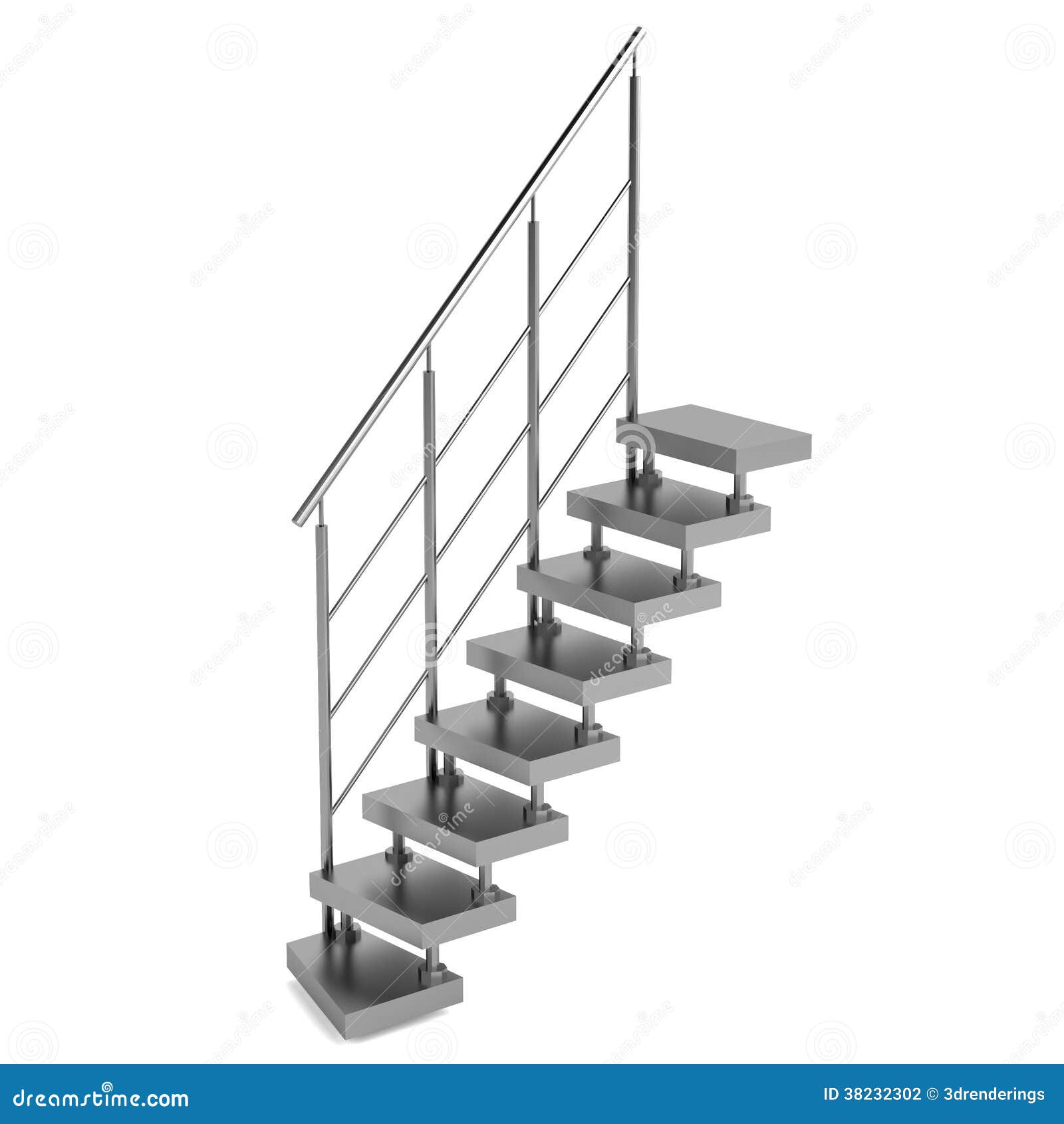 3d render of stairs stock illustration. Illustration of steps - 38232302