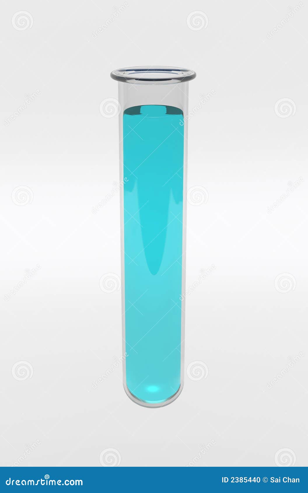 3D Render Test Tube stock illustration. Illustration of bright - 2385440