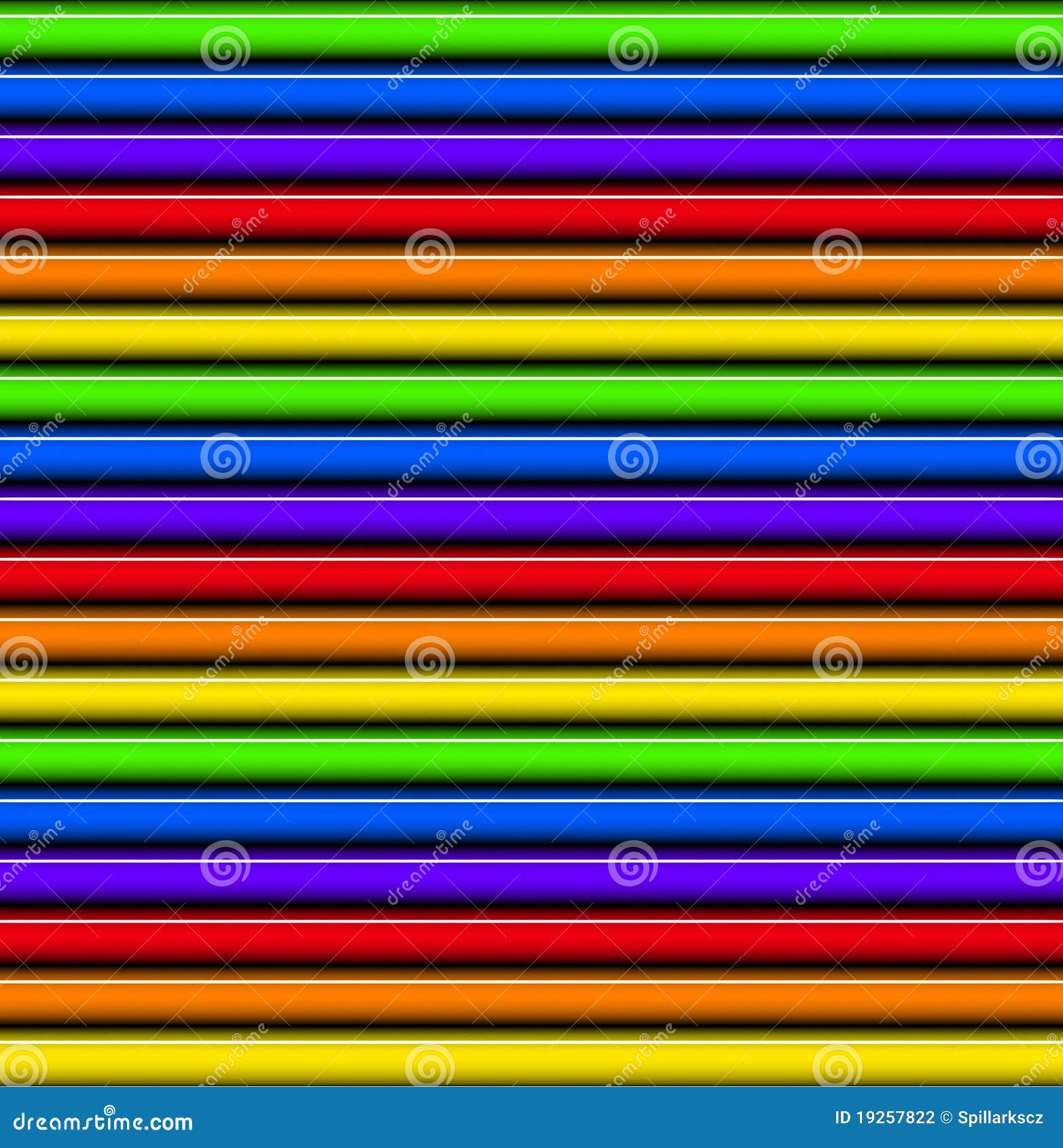 3d Render of Vertical Stacked Shiny Glossy Tubes Stock Illustration ...